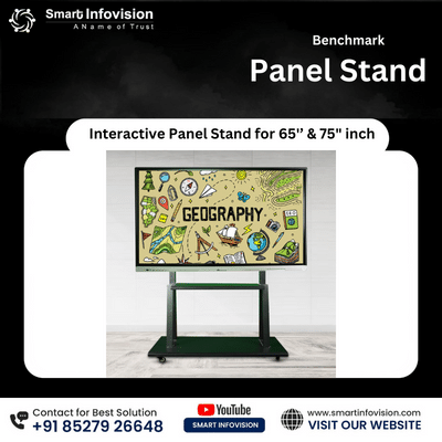 Interactive Flat Panel Stand for 65-Inch and 75-Inch Displays - Smart Infovision