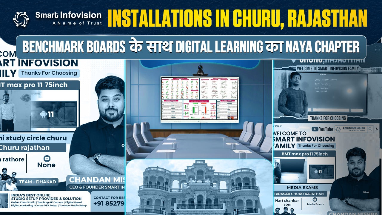 Smart Infovision Installations in Churu, Rajasthan: Benchmark Boards क ...