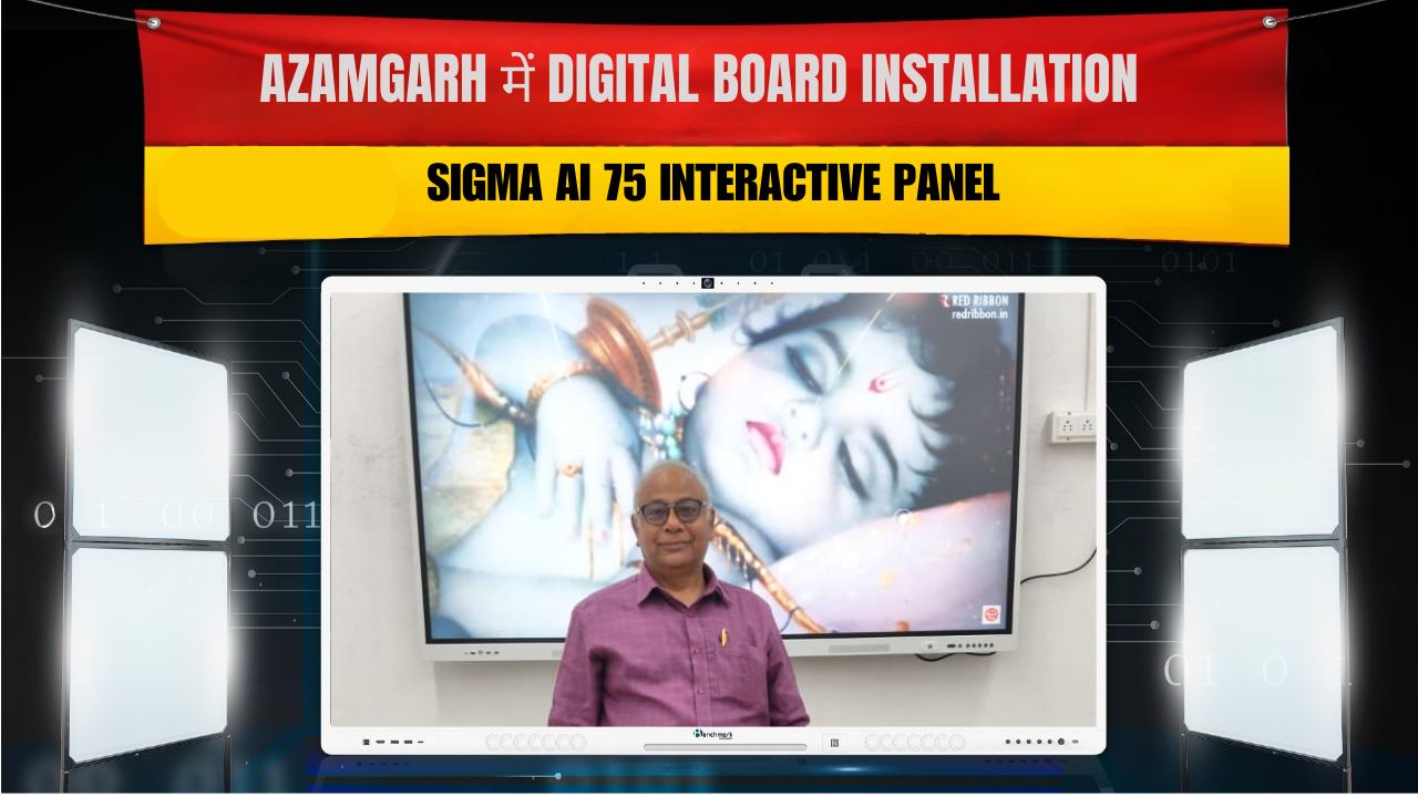 Azamgarh में Digital Board Installation | Sigma AI 75 Interactive Pane ...